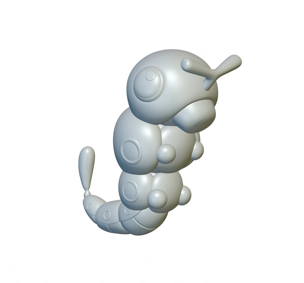 Pokemon Caterpie #10 - Optimized for 3D Printing by 3Dprint1UP ...
