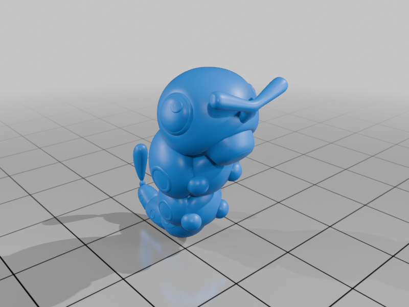 Pokemon Caterpie #10 - Optimized for 3D Printing by 3Dprint1UP ...