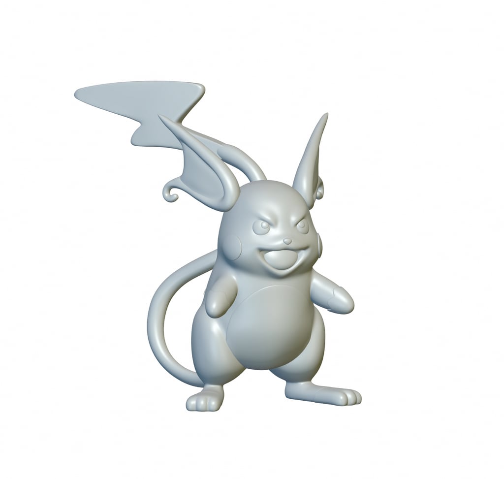 Pokemon 26 #Raichu - Optimized for 3D Printing by 3Dprint1UP | Download ...