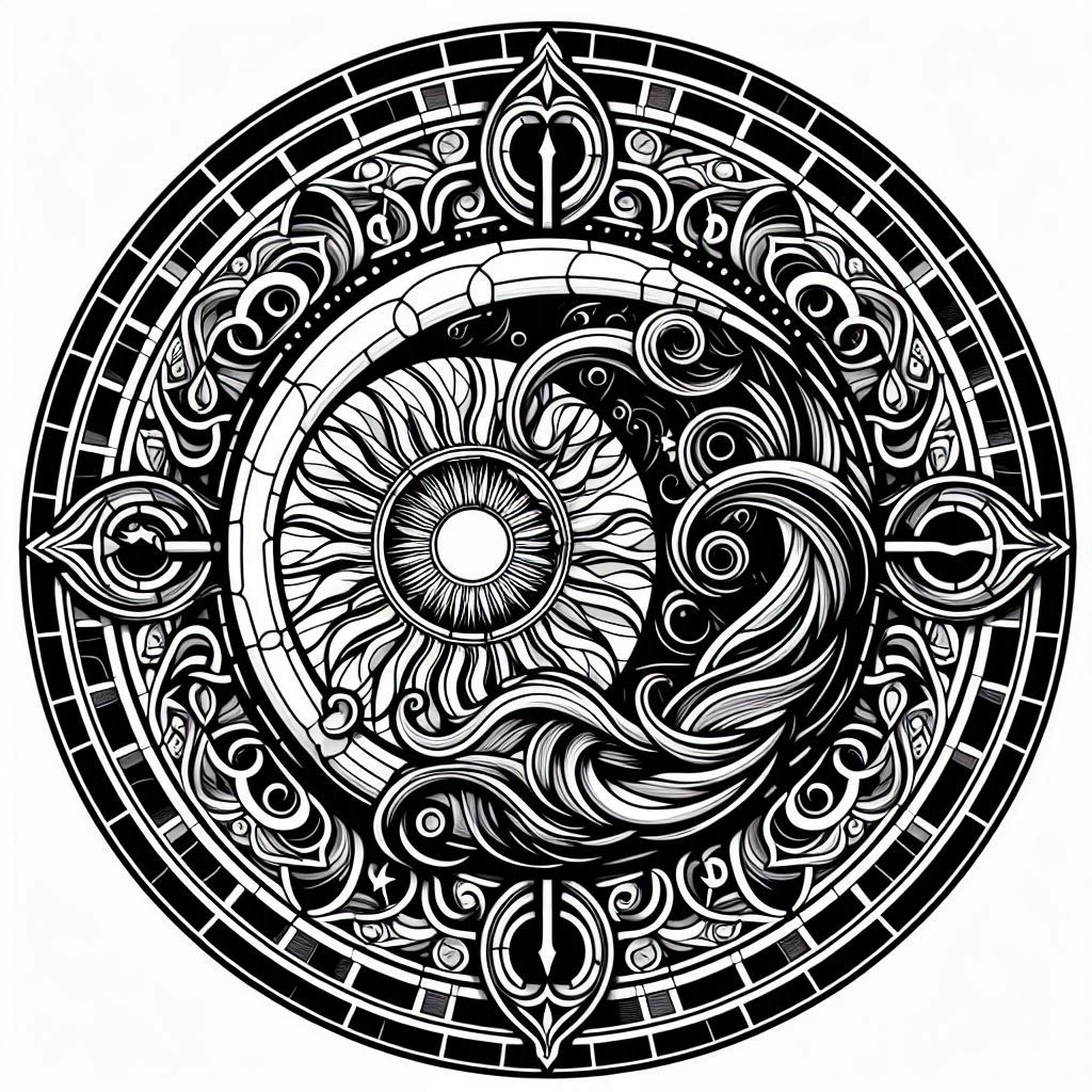 Sun and Moon (two colours) by Nina Máčová | Download free STL model ...