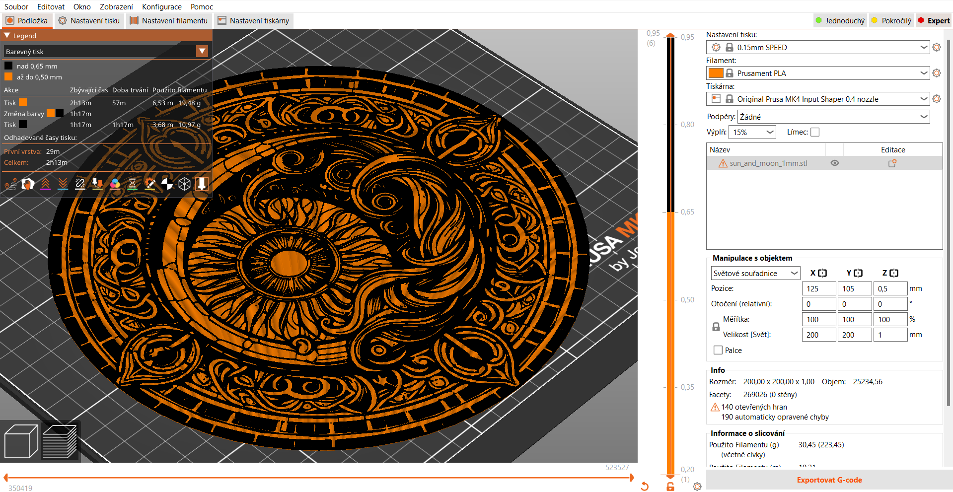 Sun and Moon (two colours) by Nina Máčová | Download free STL model ...
