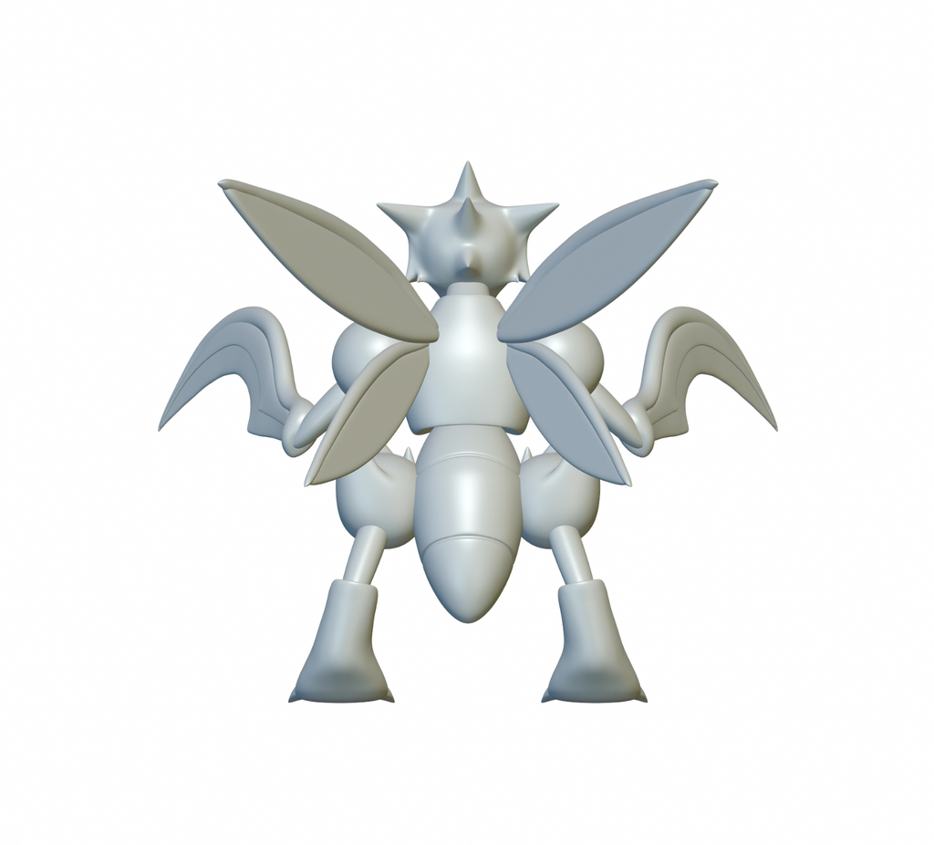Pokemon Scyther #123 - Optimized for 3D Printing by 3Dprint1UP ...