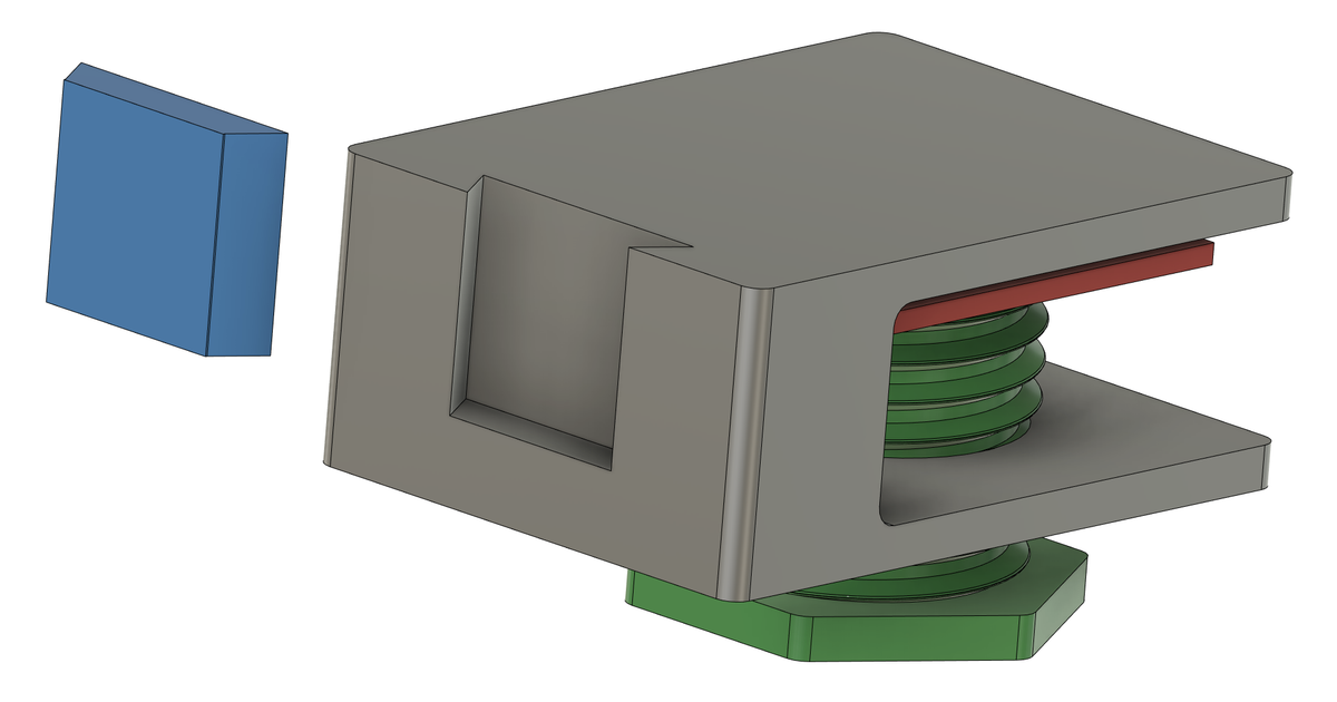 Clamp with dovetail rail for attachements (remix-ready, parametric ...