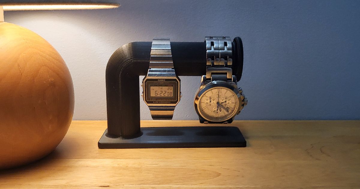 Desktop watch holder by uxure | Download free STL model | Printables.com
