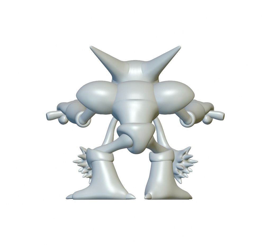 Pokemon Alakazam #65 - Optimized for 3D Printing by 3Dprint1UP ...