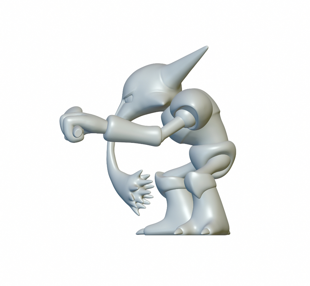 Pokemon Alakazam #65 - Optimized for 3D Printing by 3Dprint1UP ...