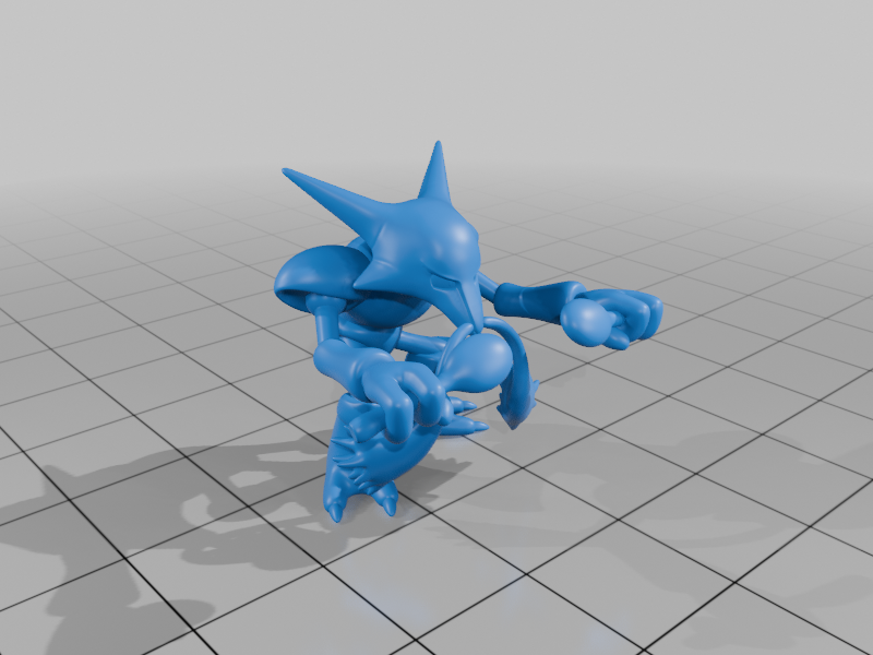 Pokemon Alakazam #65 - Optimized for 3D Printing by 3Dprint1UP ...