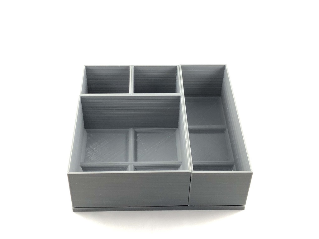 Modular boxes with grid holder by BeppeITA | Download free STL model ...