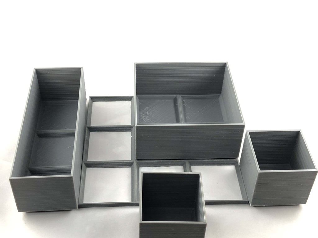 Modular boxes with grid holder by BeppeITA | Download free STL model ...