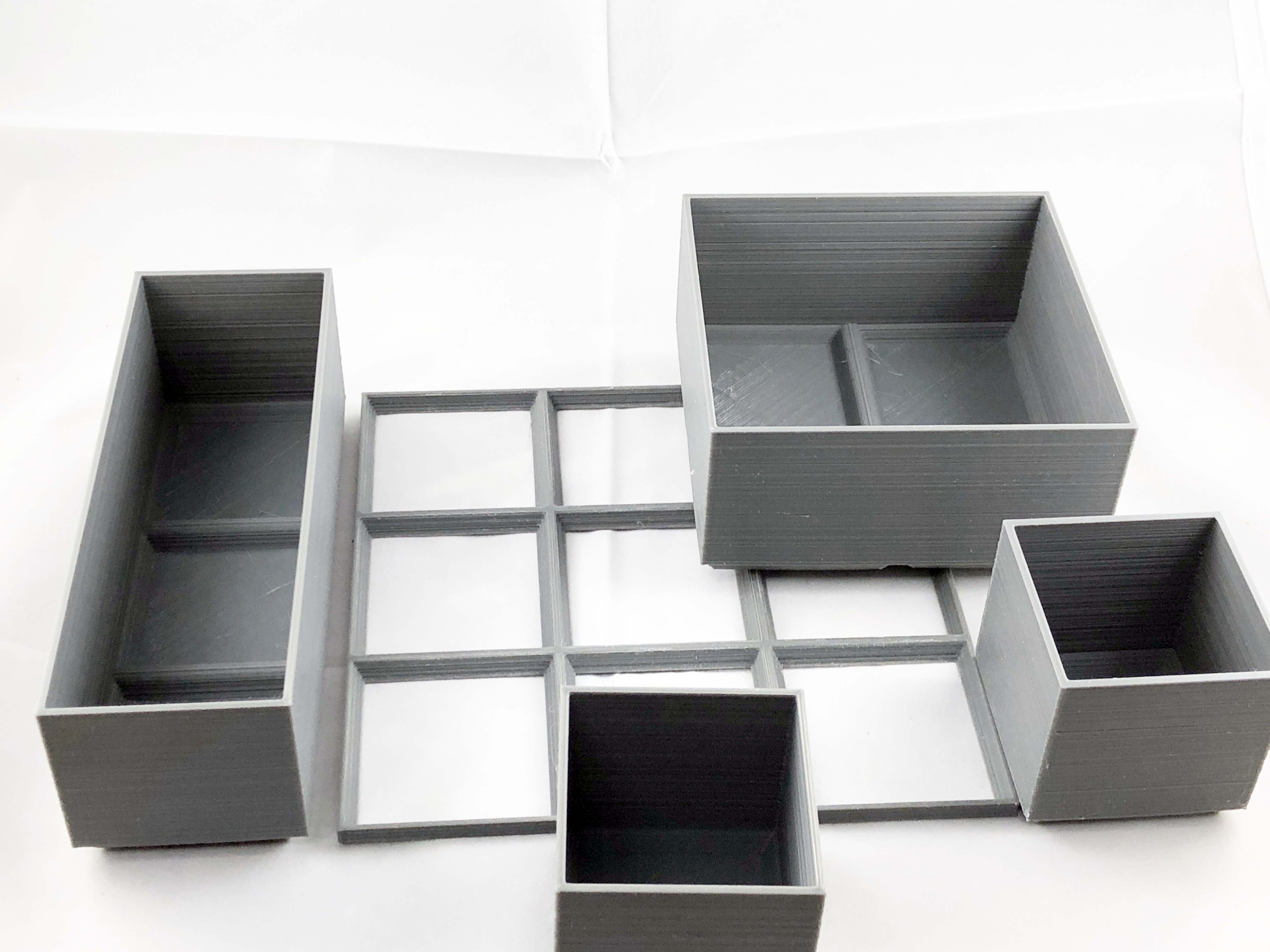 Modular boxes with grid holder by BeppeITA | Download free STL model ...