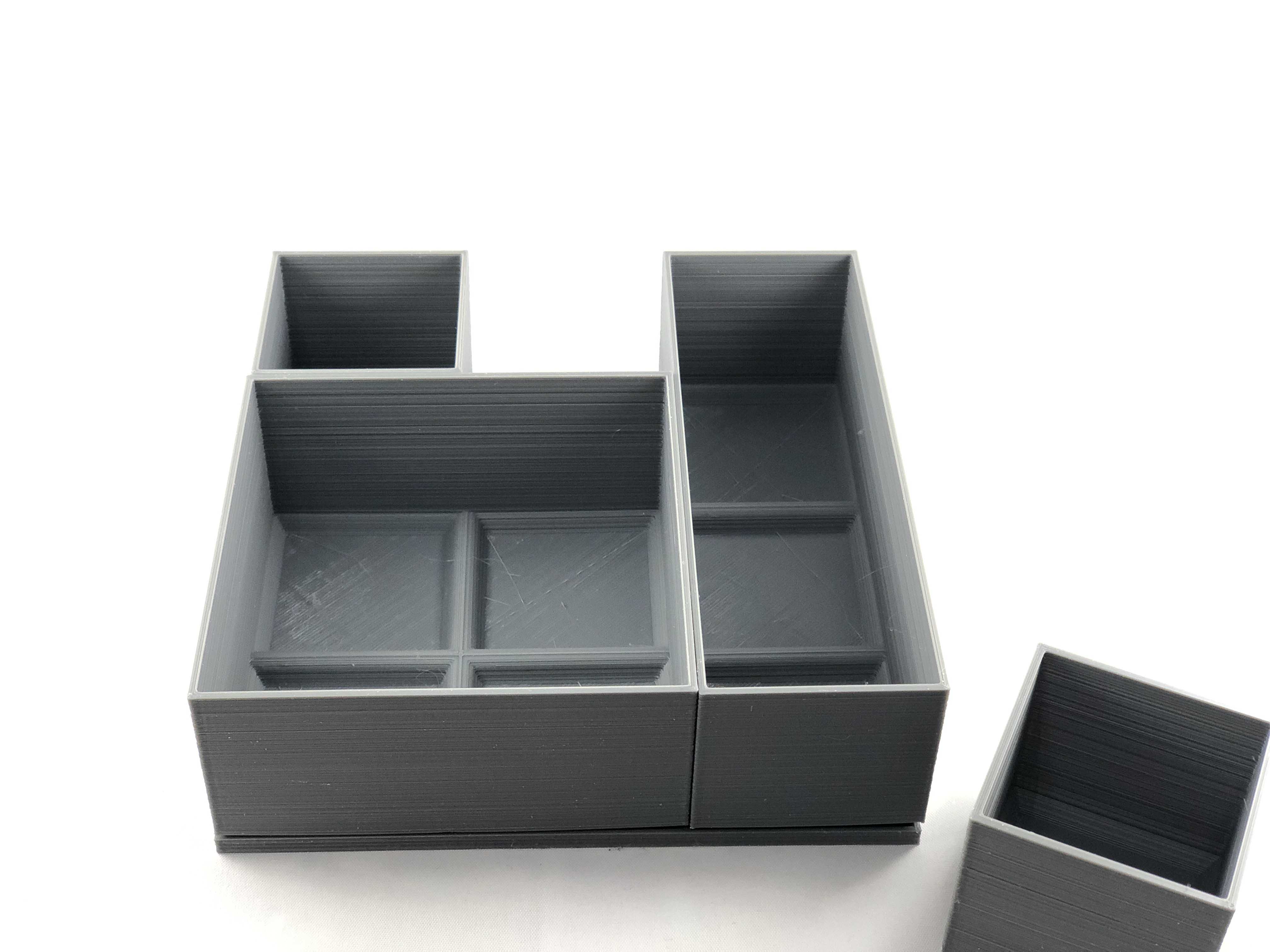 Modular boxes with grid holder by BeppeITA | Download free STL model ...