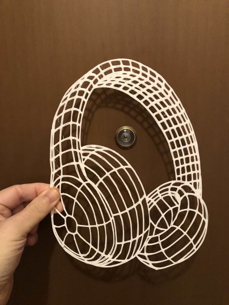 headphones wall art / decoration by BeppeITA | Download free STL model ...