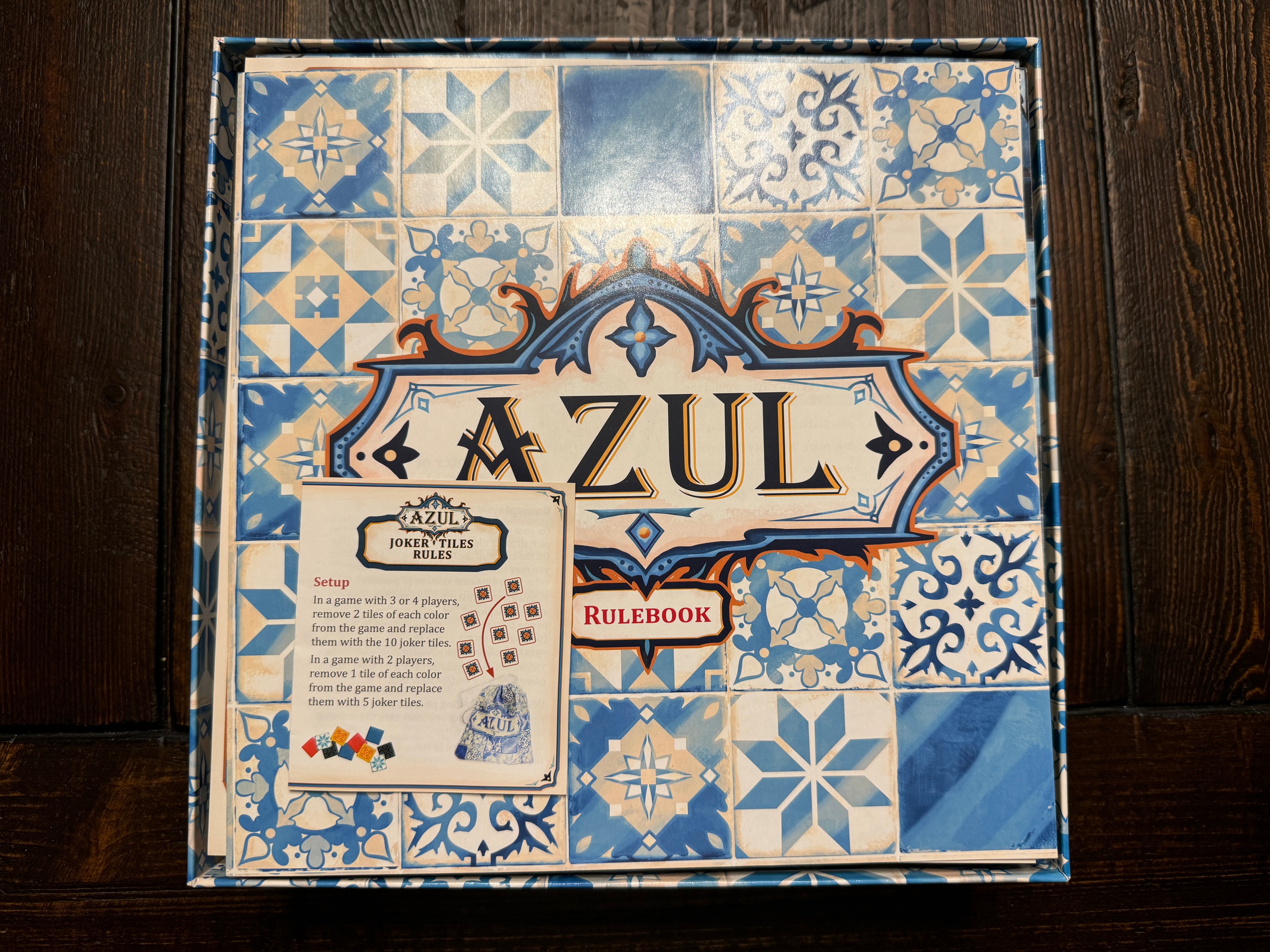 Azul Insert / Organizer - Supports Crystal Mosaic Boards, Joker Tiles ...