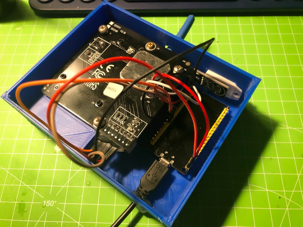 SDS011 particulate - dust sensor PM2.5 and PM10 case by BeppeITA ...