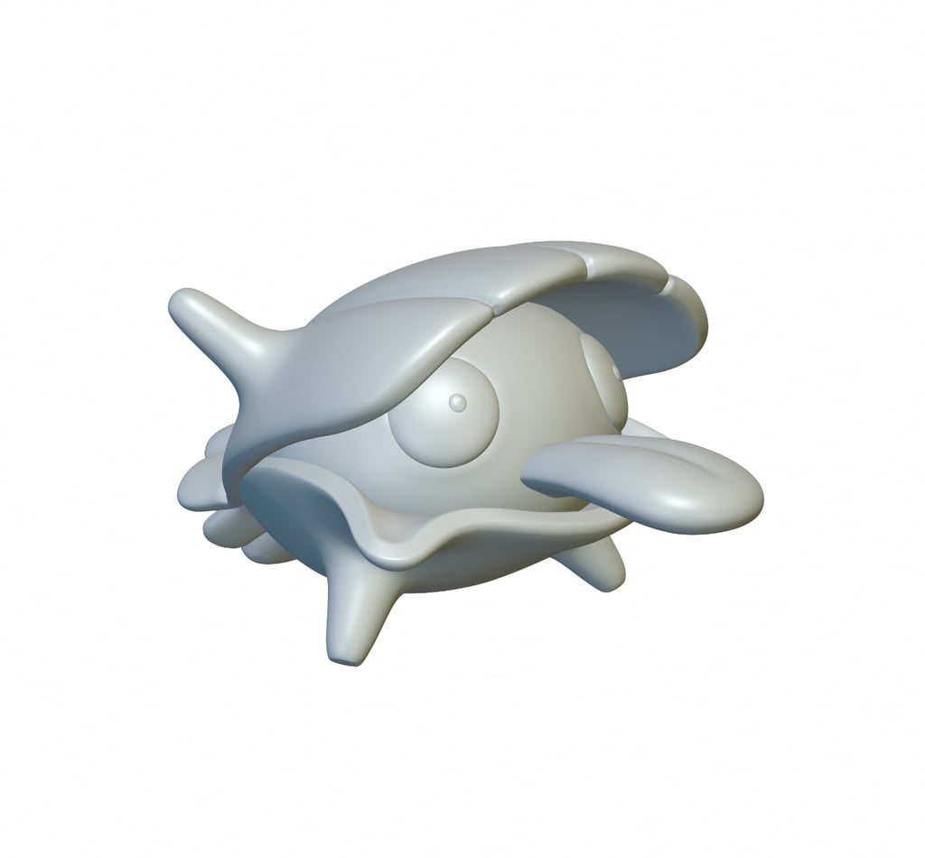 Pokemon Shellder #90 - Optimized for 3D Printing by 3Dprint1UP ...
