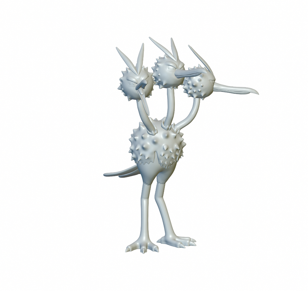 Pokemon Dodrio #85 - Optimized for 3D Printing by 3Dprint1UP | Download ...