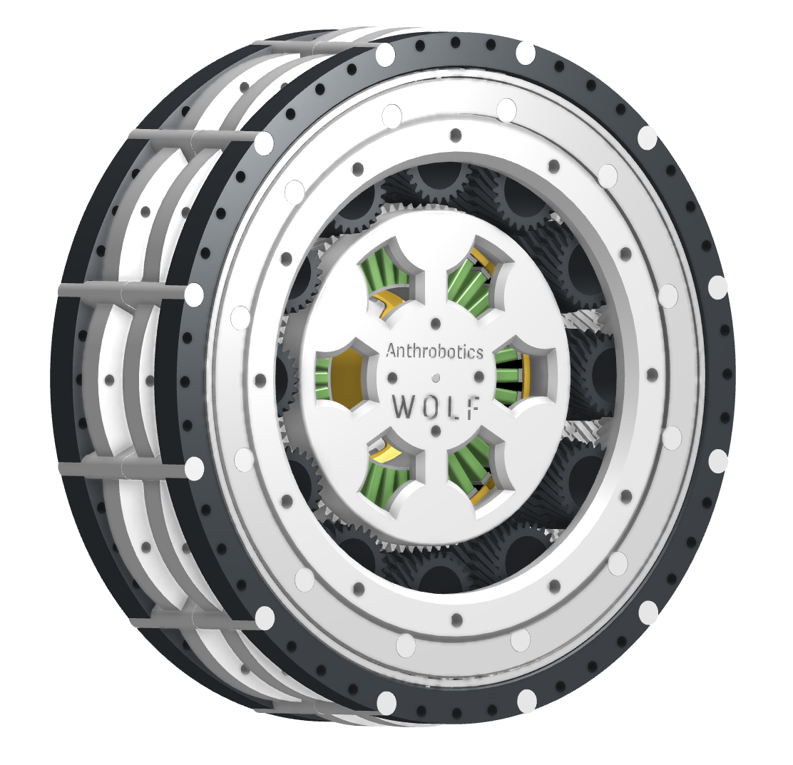 WOLF Actuator V1.1 (Wolfrom PGT) by Anthrobotics | Download free STL ...