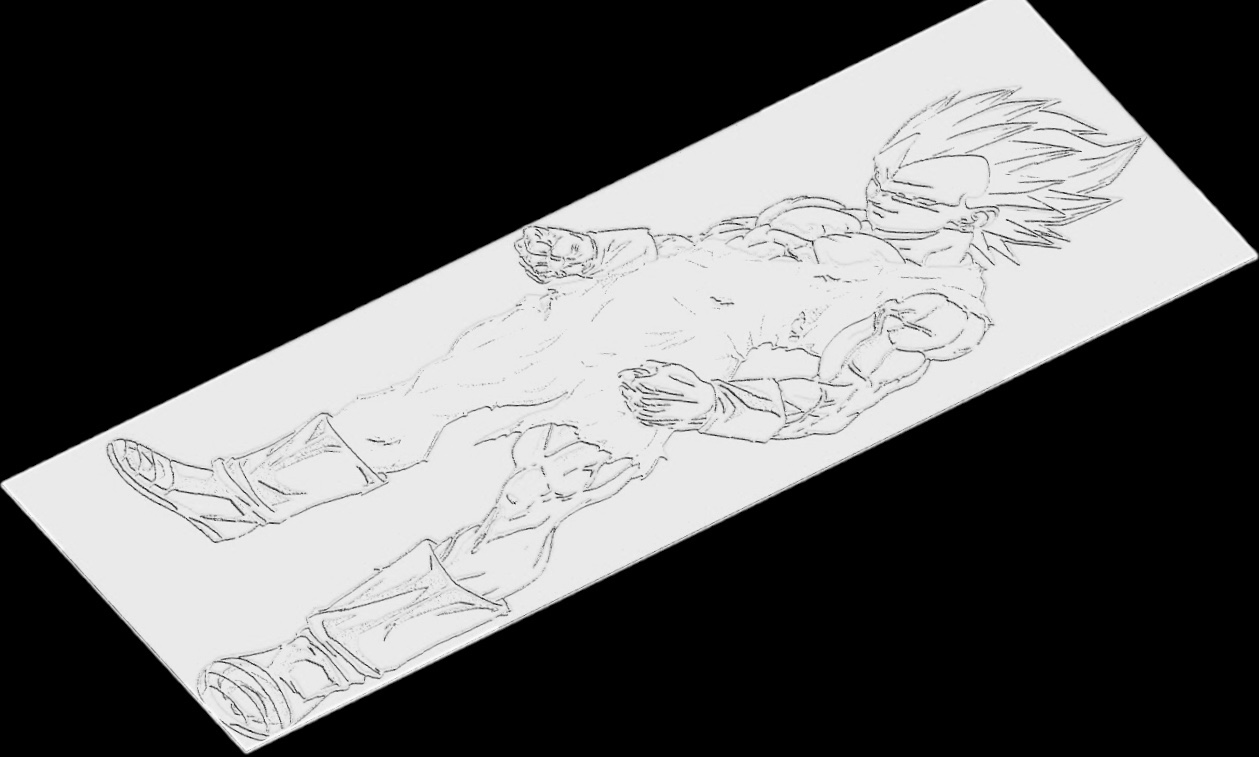 VEGETA LITHOPHANE by NovaLabs3D | Download free STL model | Printables.com