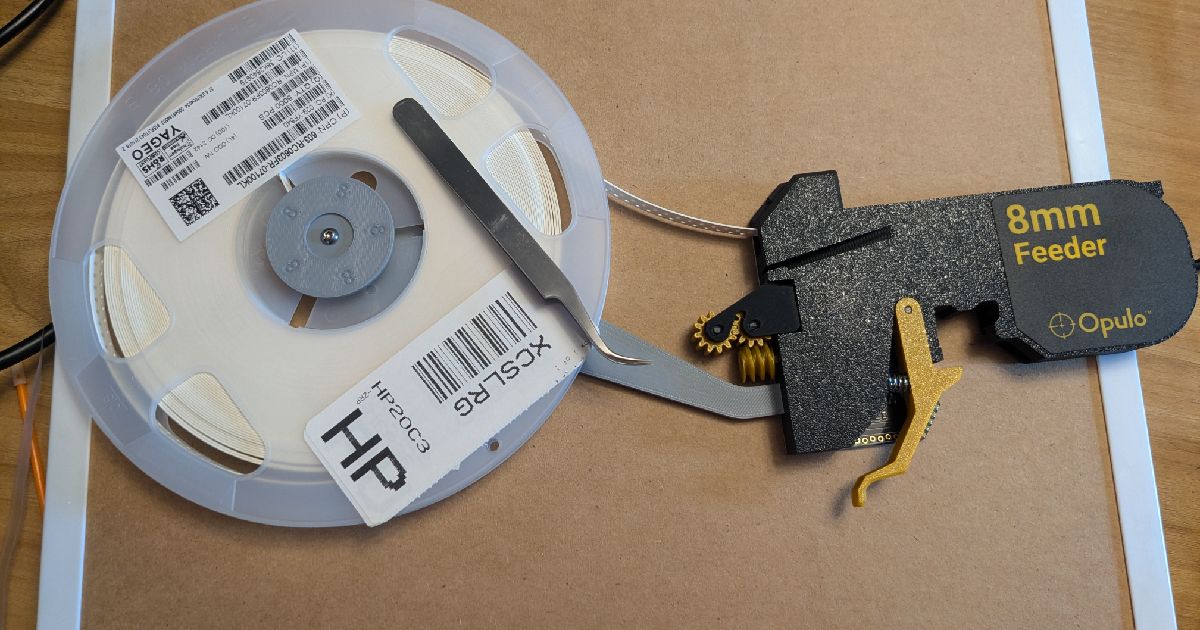 LumenPnP Revised 8mm reel holder M3 heat set by lifeisafractal ...