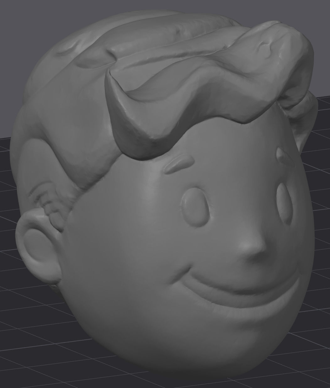 Improved mesh of "Fallout Vault Boy Charisma Bobblehead" head by ...