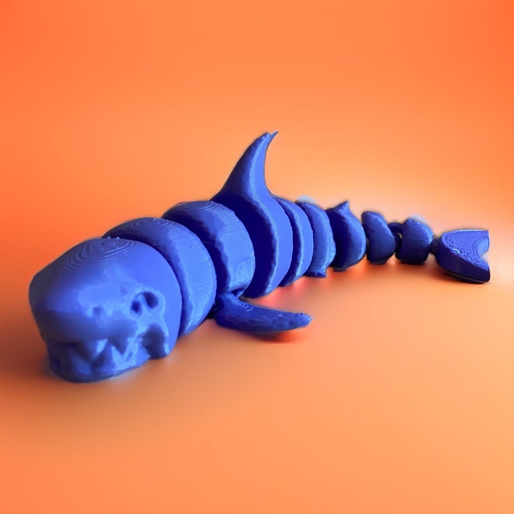 Low poly articulated shark by GHEIRMAN | Download free STL model ...