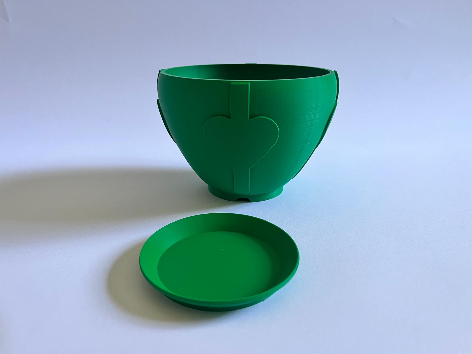 Heart pot by 3triDee | Download free STL model | Printables.com