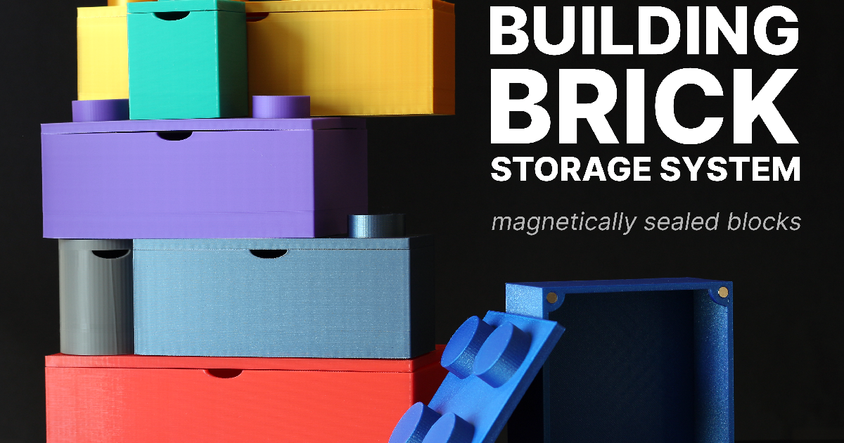 LEGO Brick Storage - Magnetic, Modular Organizational System por AlexT ...