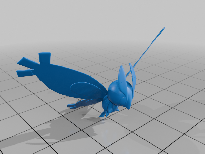 Pokemon Mothim #414 - Optimized for 3D Printing by 3Dprint1UP ...