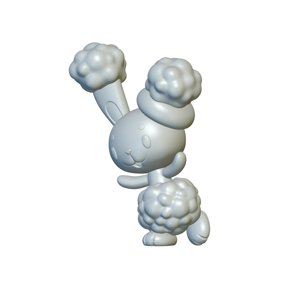 Pokemon Buneary #427 - Optimized for 3D Printing by 3Dprint1UP ...