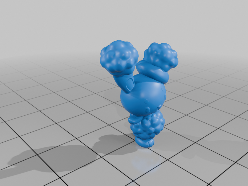 Pokemon Buneary #427 - Optimized for 3D Printing by 3Dprint1UP ...
