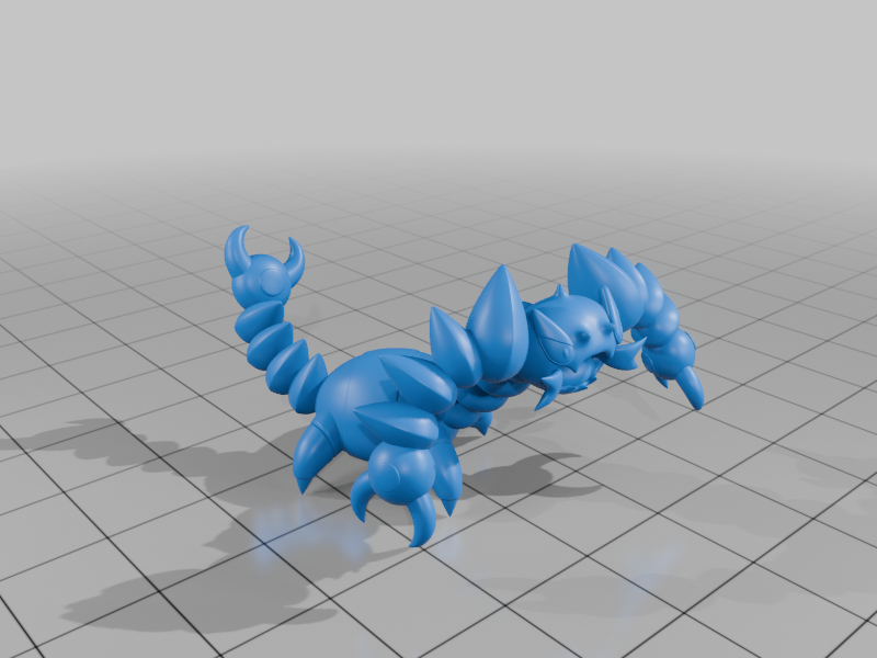 Pokemon Drapion #452 - Optimized for 3D Printing by 3Dprint1UP ...