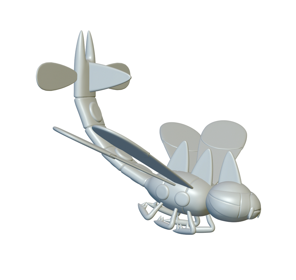 Pokemon Yanmega #469 - Optimized for 3D Printing by 3Dprint1UP ...