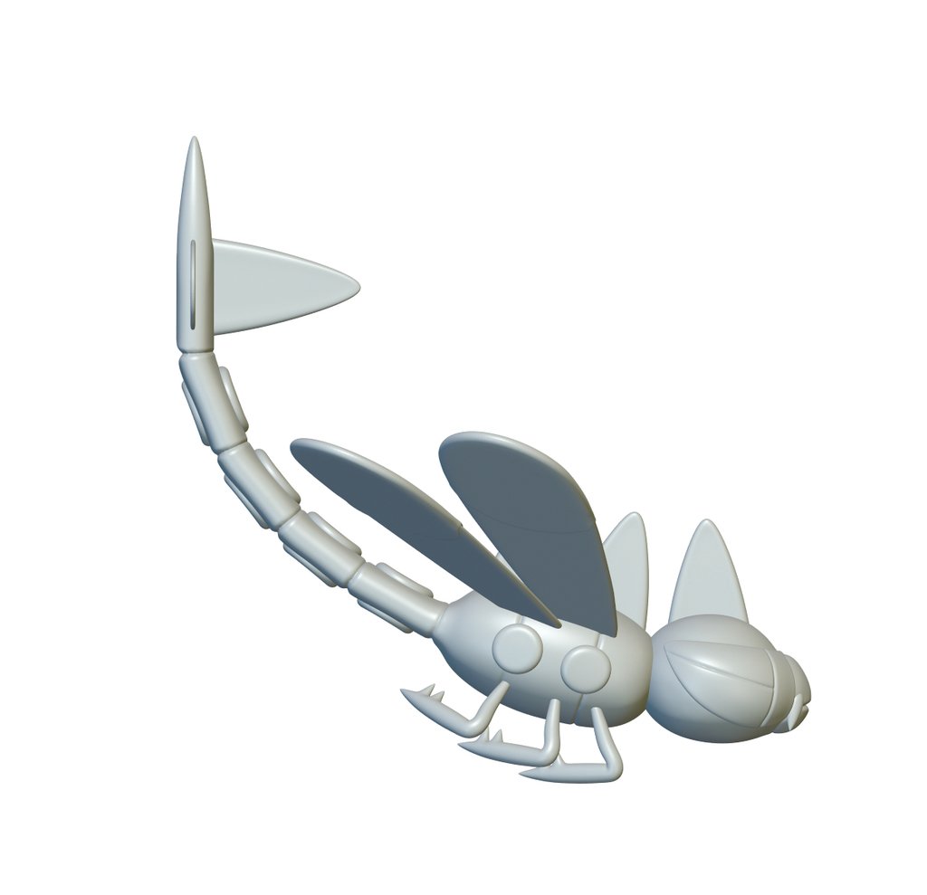 Pokemon Yanmega #469 - Optimized for 3D Printing by 3Dprint1UP ...