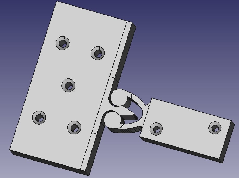Drawer Latch - side mounted by EOL | Download free STL model ...