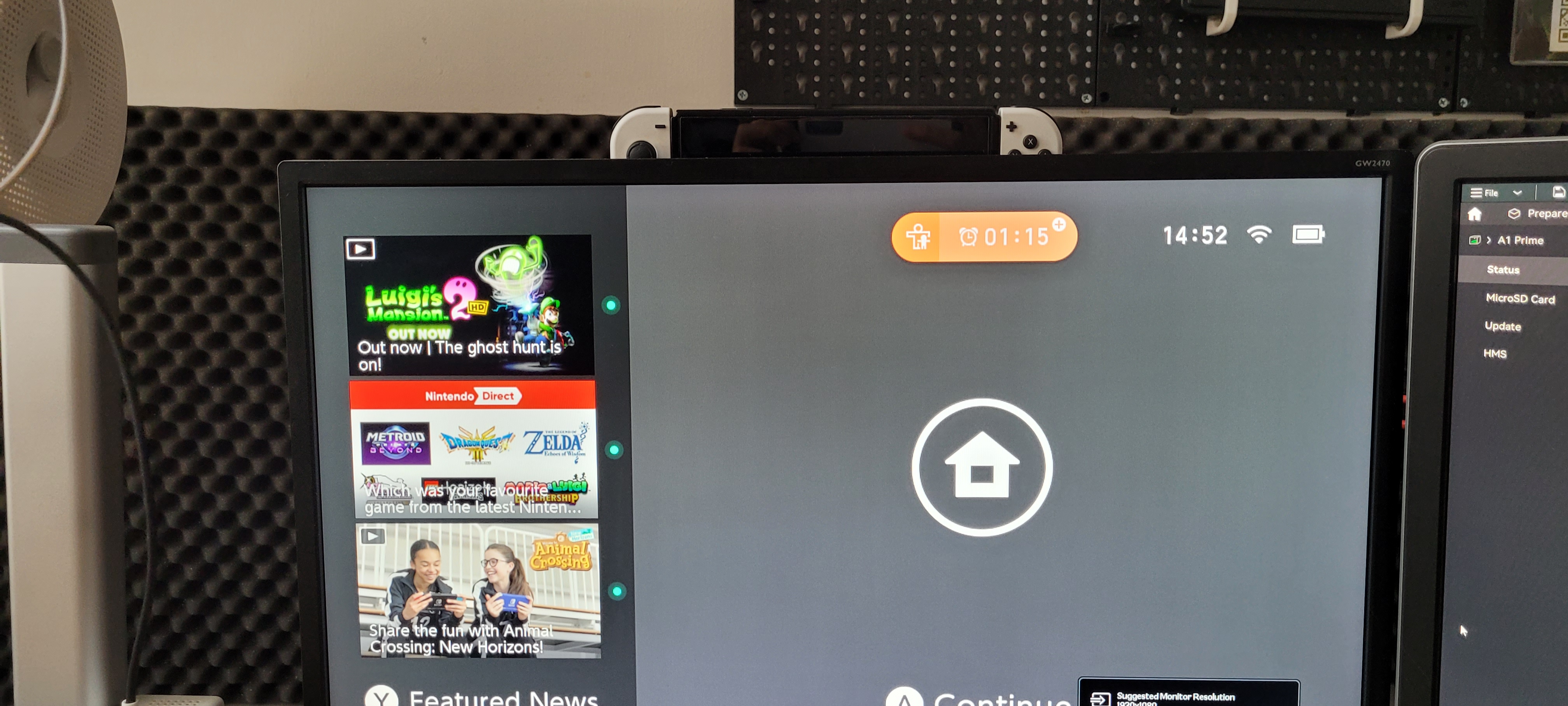 Nintendo Switch Monitor Dock (vesa 100x100) by banjohorse | Download ...