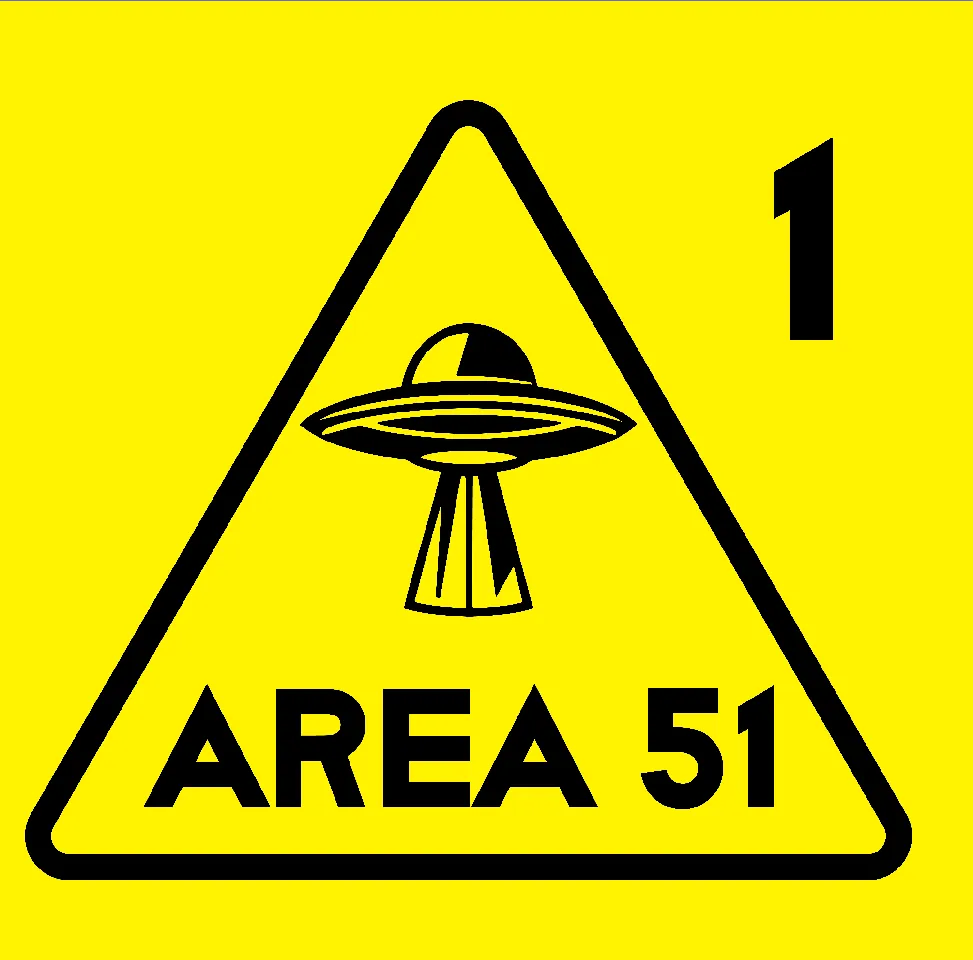 AREA 51 sign. Several different UFOs to choose from by Igotocds ...