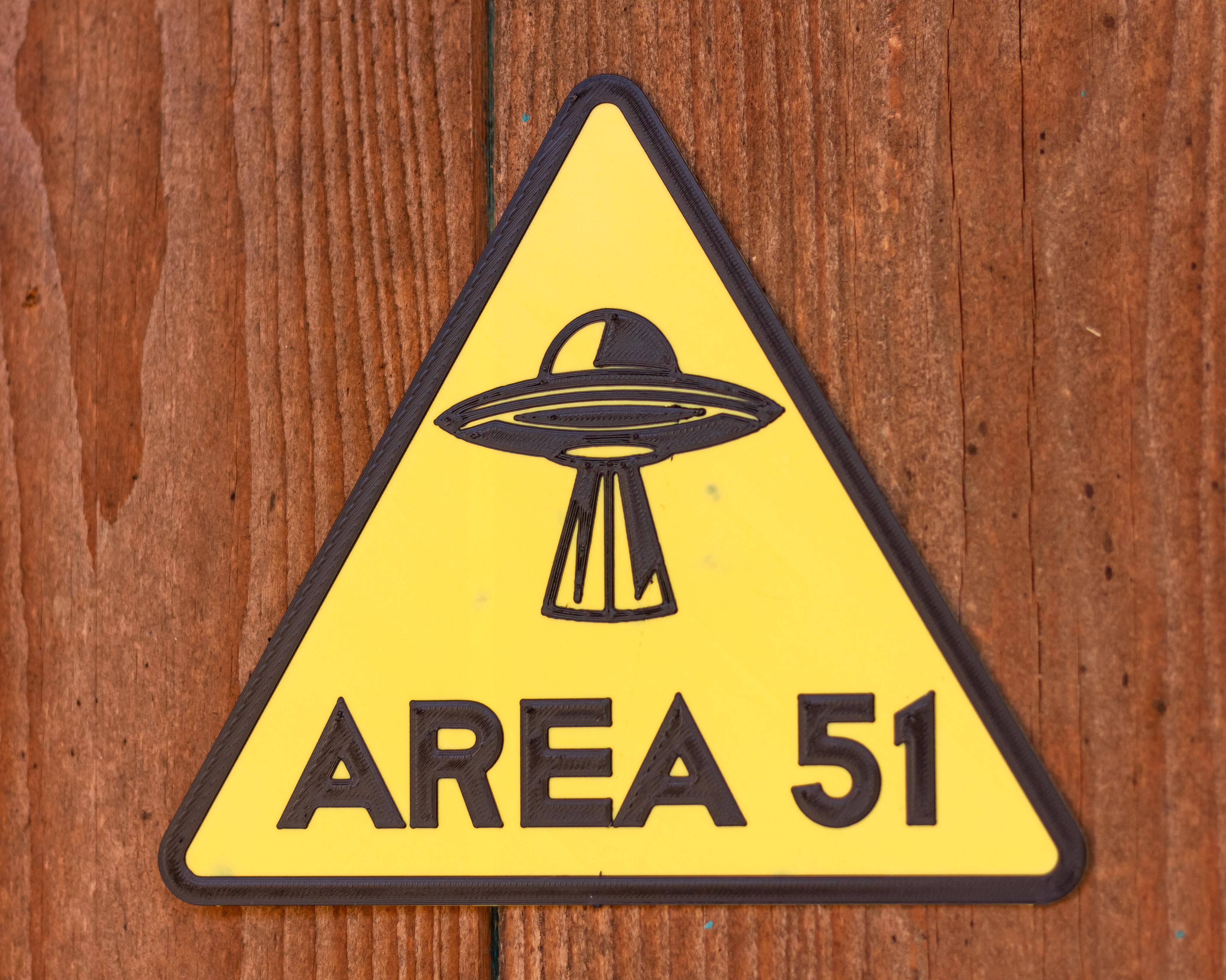 AREA 51 sign. Several different UFOs to choose from by Igotocds | Download free STL model ...