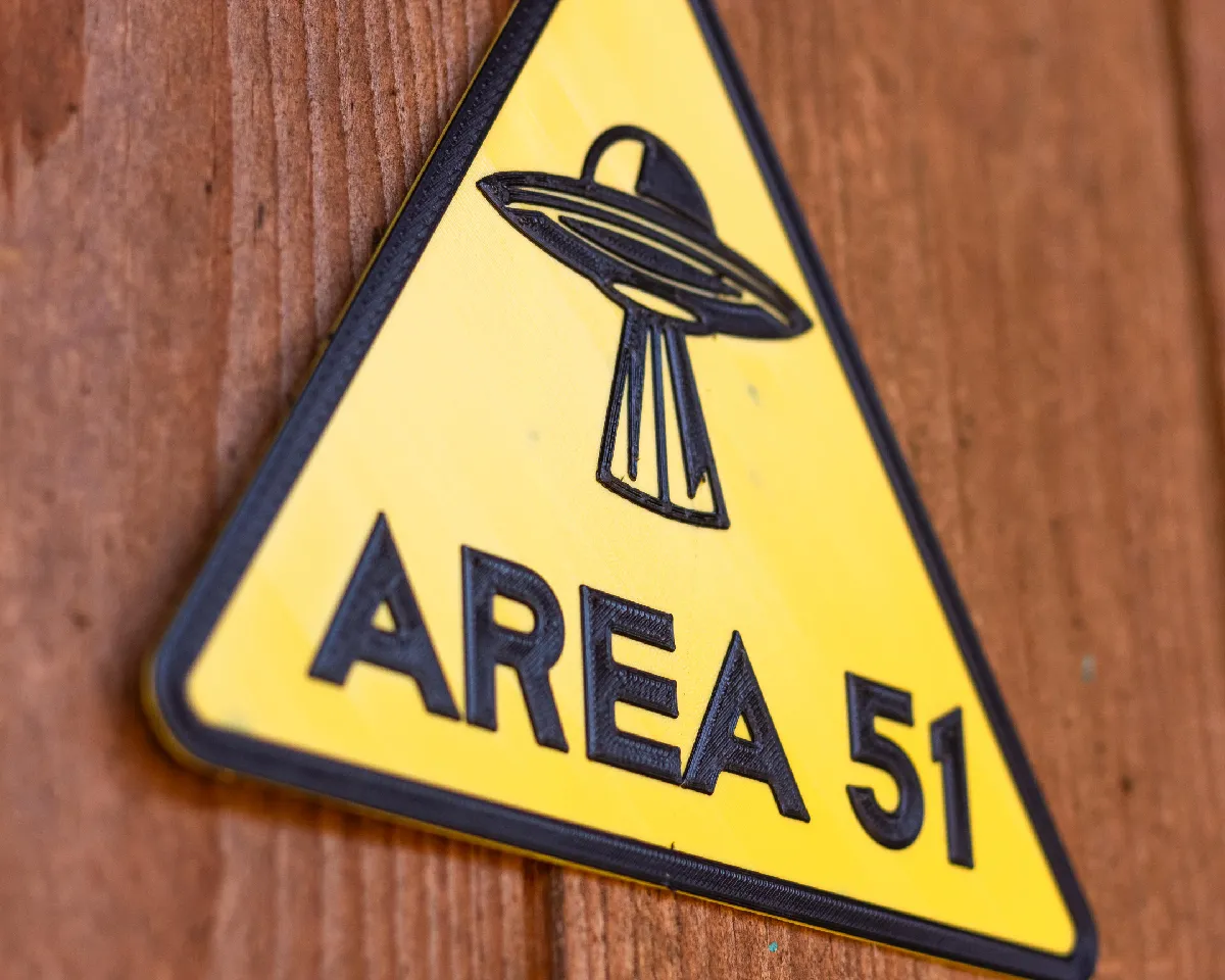 AREA 51 sign. Several different UFOs to choose from by Igotocds | Download free STL model ...