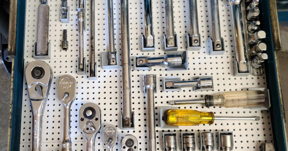 ToolGrid Extension Holders and 1/2" Ratchet Holder by Gussy | Download ...