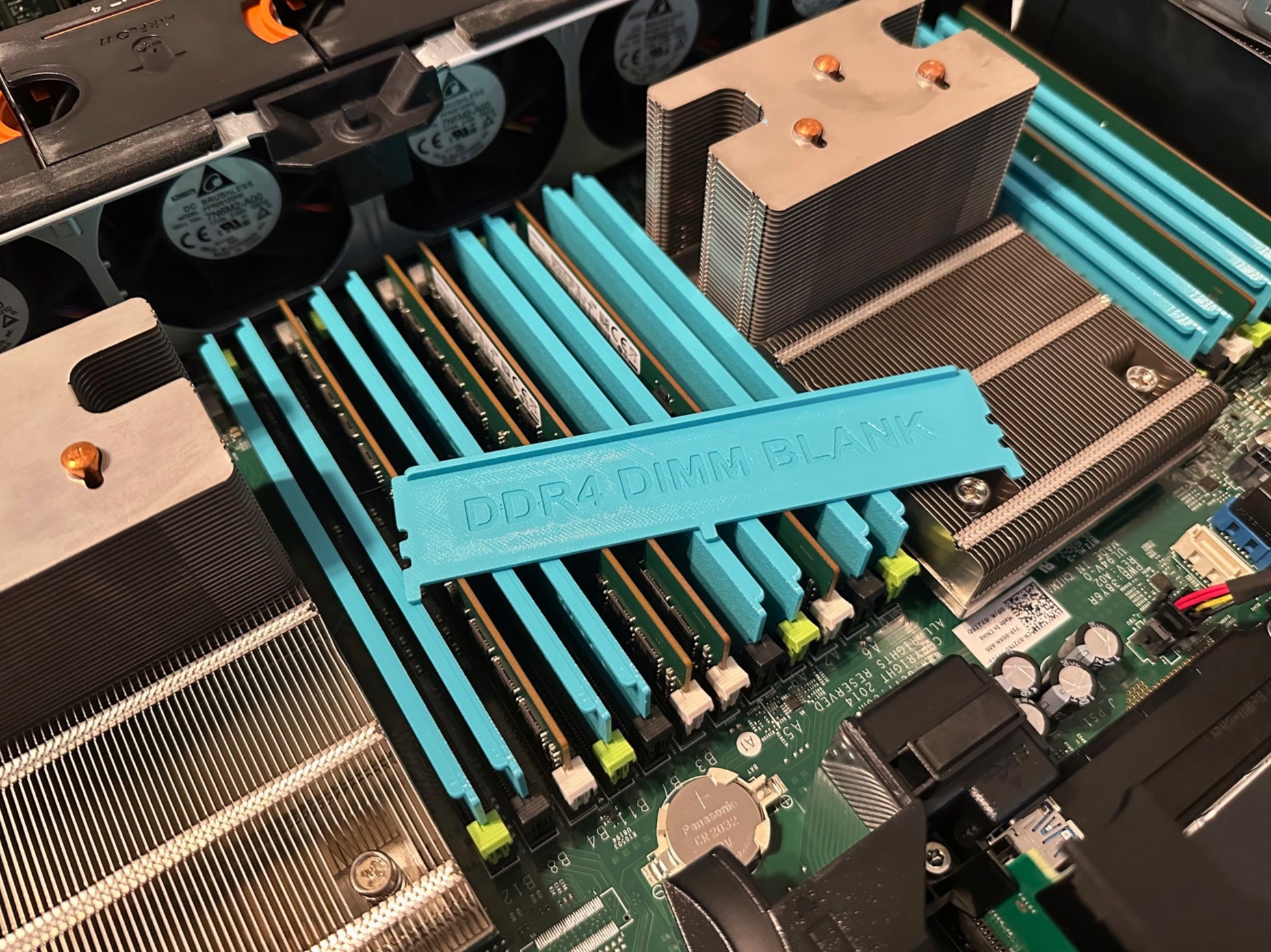 RAM Memory Module DIMM Filler Blank by return403 | Download free STL ...