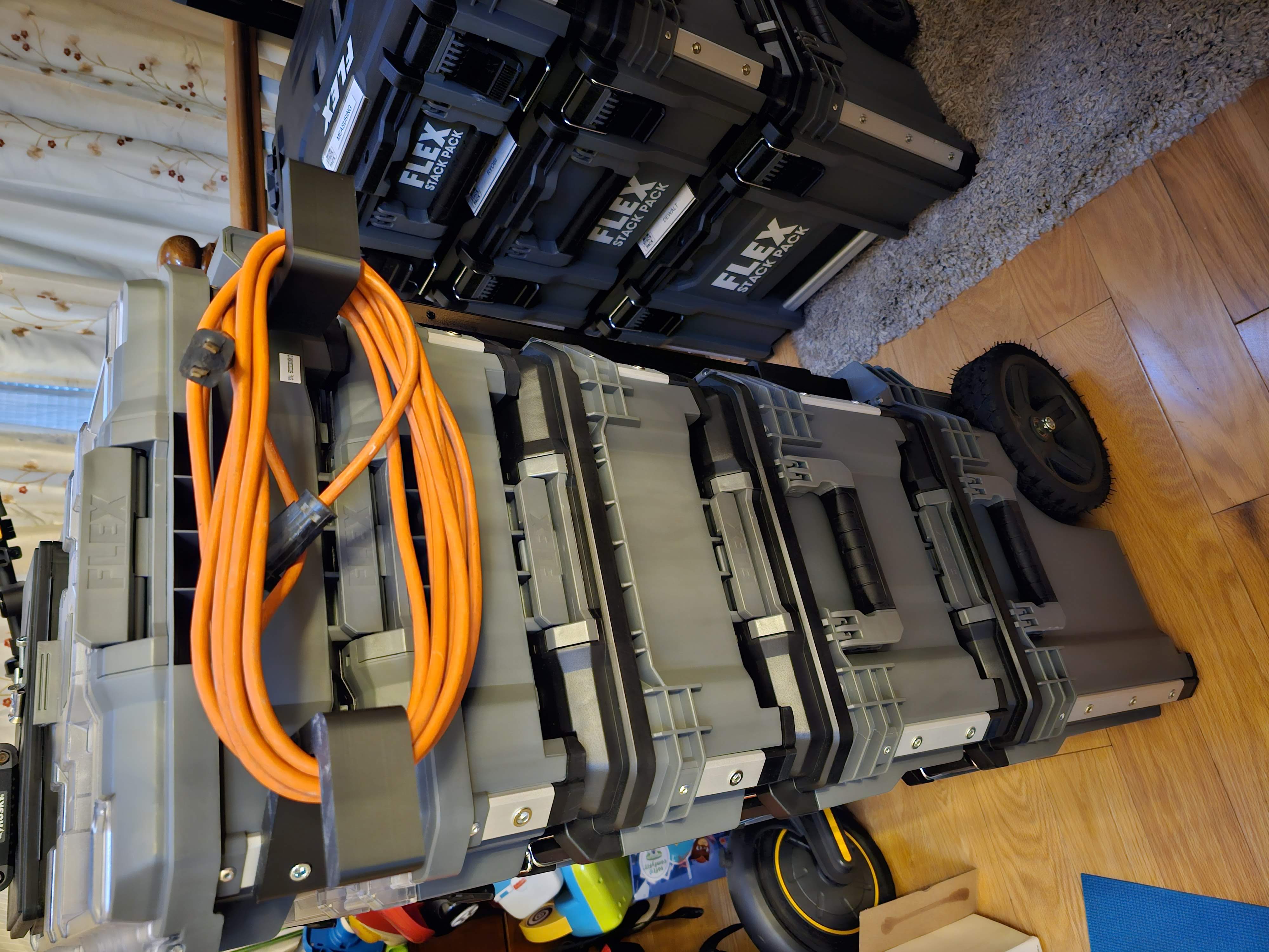 Flex Stack Pack Tool Box Cable Holder by nvu | Download free STL model ...