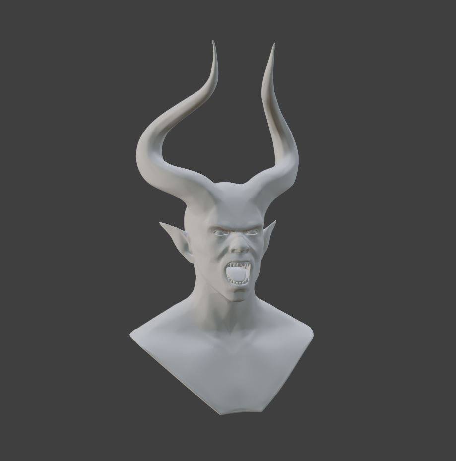 Cambion Statue Bust from Baldur's Gate 3 by Skeleton Dan | Download ...