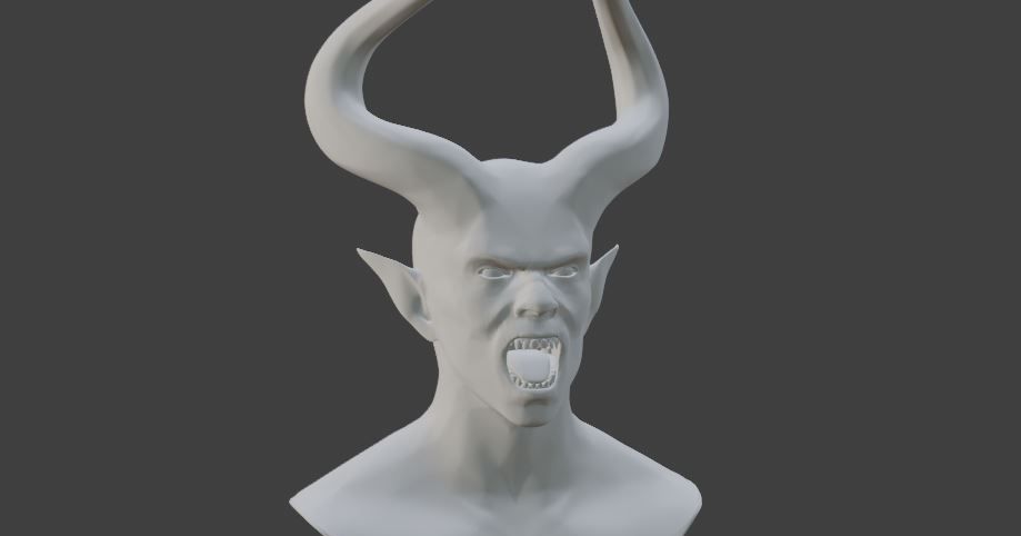 Cambion Statue Bust from Baldur's Gate 3 by Skeleton Dan | Download ...