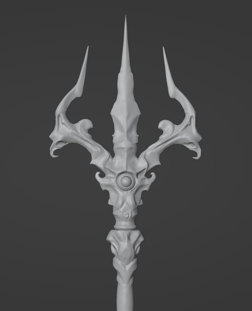 The Thorns Trident from Baldur's Gate 3 by Skeleton Dan | Download free ...