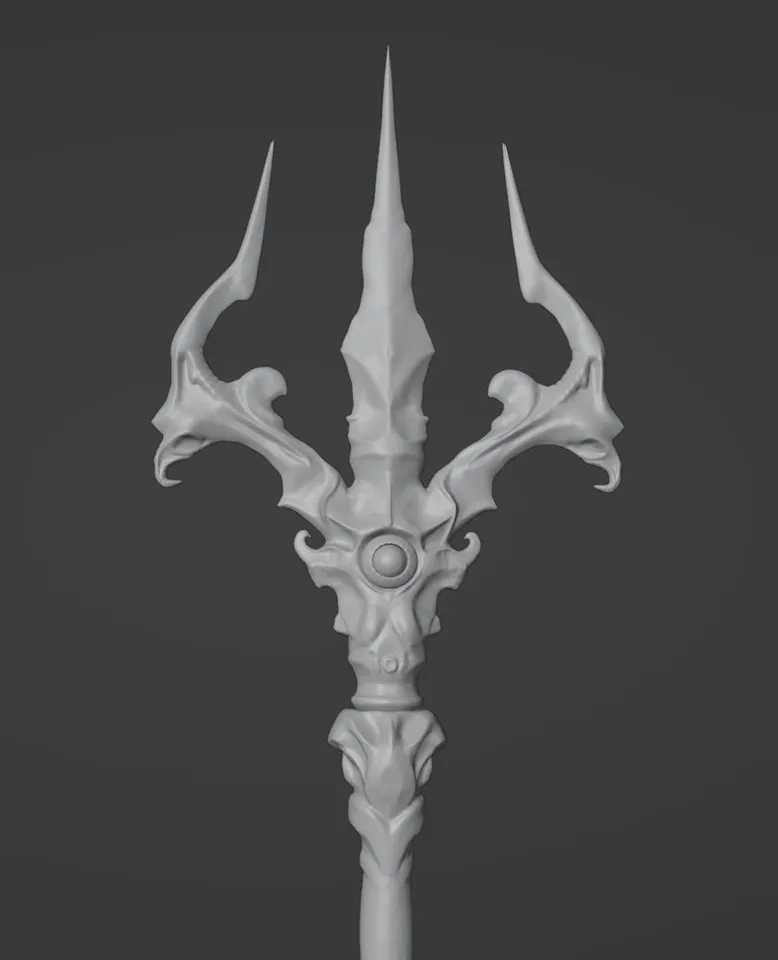 The Thorns Trident from Baldur's Gate 3 by Skeleton Dan | Download free ...