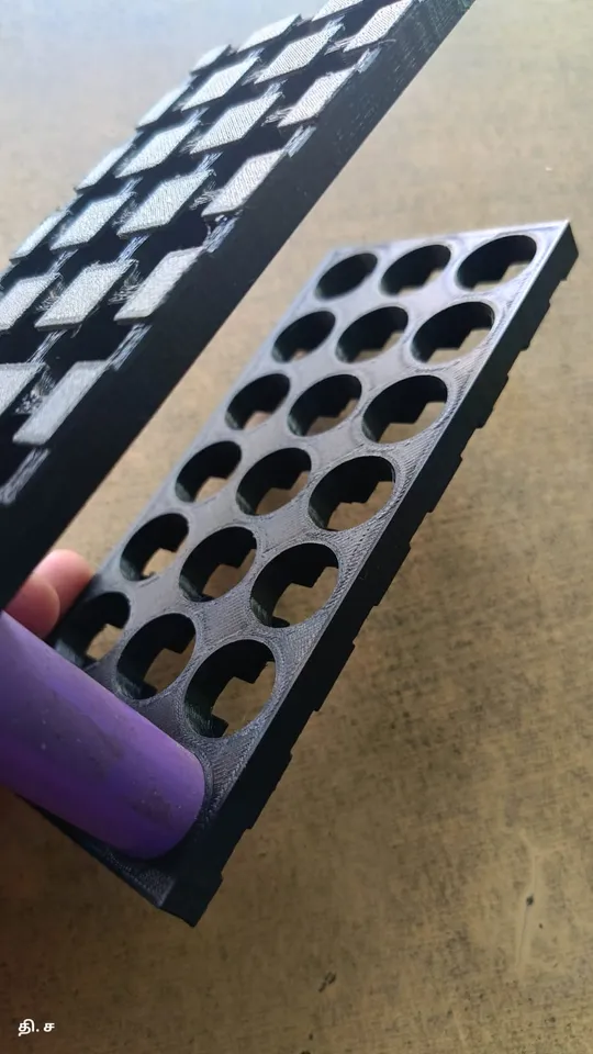 18650 Battery Holder 7x3 by தி.ச | Download free STL model | Printables.com