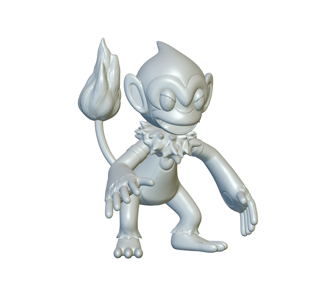 Pokemon Monferno #391 - Optimized for 3D Printing by 3Dprint1UP ...
