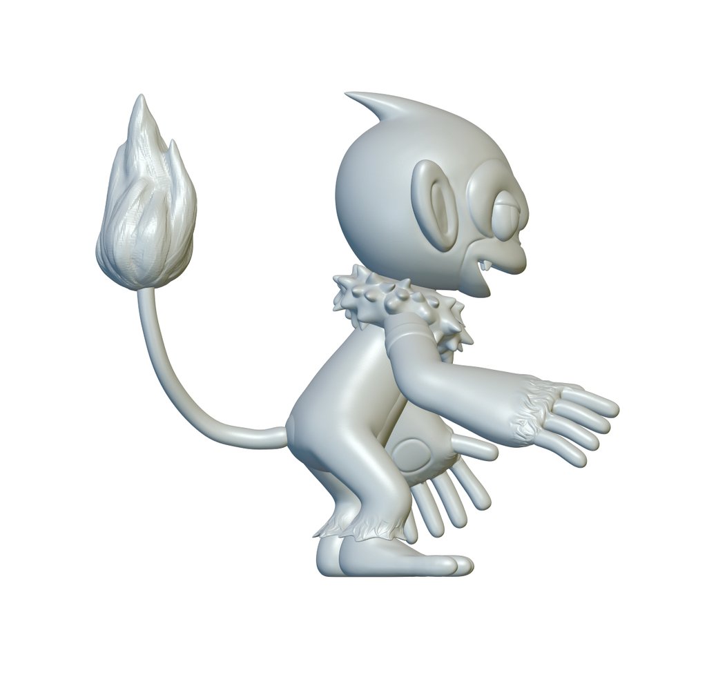 Pokemon Monferno #391 - Optimized for 3D Printing by 3Dprint1UP ...