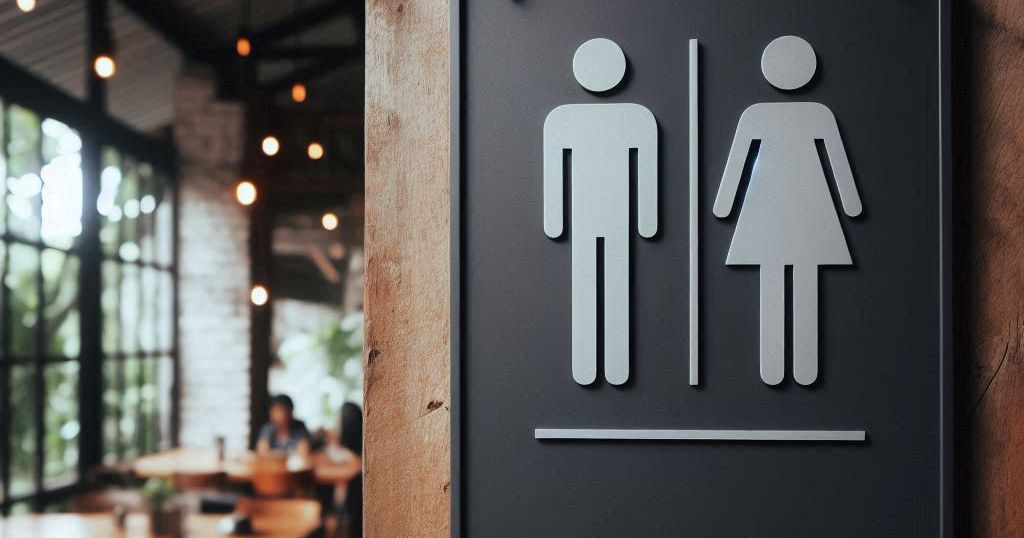 Toilet Door Sign by Deltaprints | Download free STL model | Printables.com