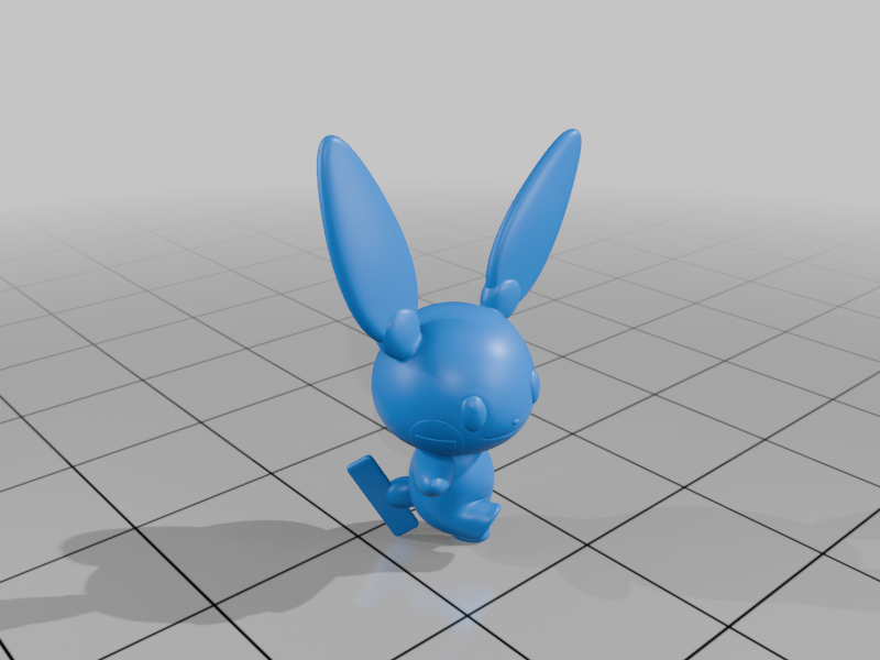 Pokemon Minun #312 - Optimized for 3D Printing by 3Dprint1UP | Download ...